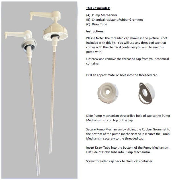 Universal Push Pump Kit – Shop Today at ChemStation Pacific